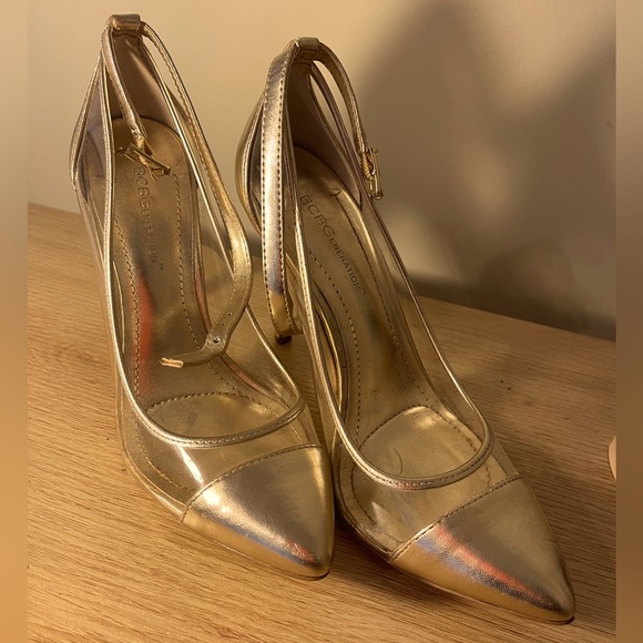 BCBGeneration | Shoes | Bcbgeneration Gold Heels | Poshmark